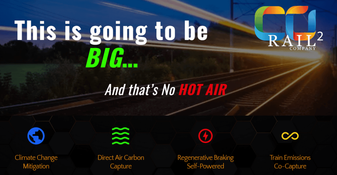 CO2Rail Company, Carbon Capture Train Suck Carbon Dioxide