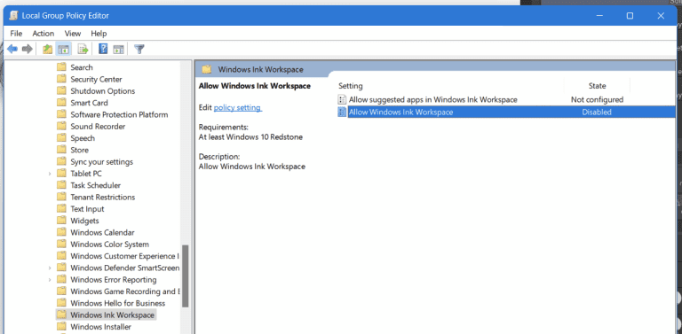 How to Disable Windows Ink Workspace and What is it?